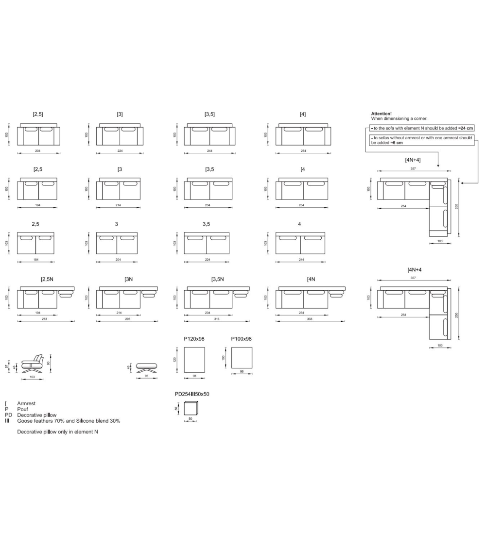 Olta Salon Elixir - Canapé